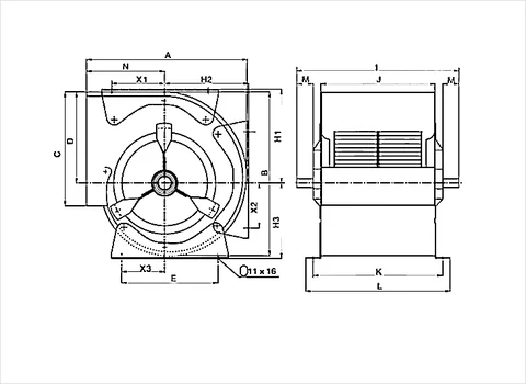 Buy Hoyofan Syt Belt Pulleys Driven Centrifugal Blower Fans With Dual ...