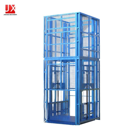 Buy Hydraulic Guide Rail Cargo Lift Platform Industrial Vertical Lift 4 ...