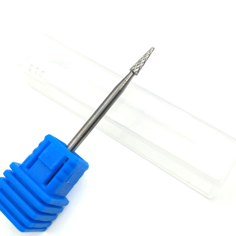Buy Hytoos Cone Carbide Nail Drill Bits 3/32" Rotary Cuticle Burr ...