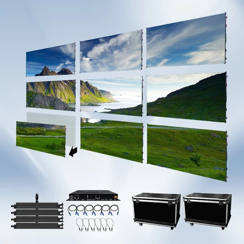 Buy Indoor Hd P4.81 Large Video Wall Display Portable Stage Background ...