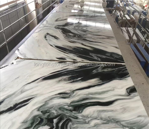 Buy Italy Polished Panda White Marble Slab Tile Backsplash Kitchen ...