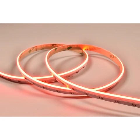 Buy Linear Light Side View Rgb Cob Dotless Led Strip 630 Leds 24v 12v ...