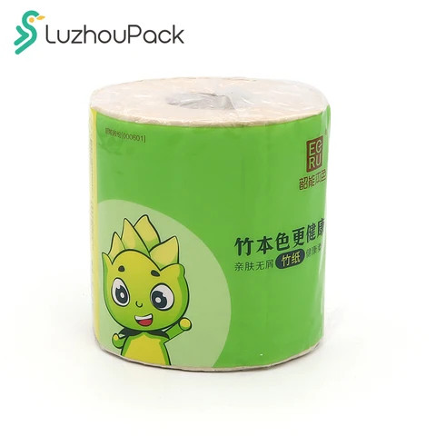 Buy Luzhoupack Ecru Customized Bamboo Tissue Virgin Pulp Toilet Printed ...