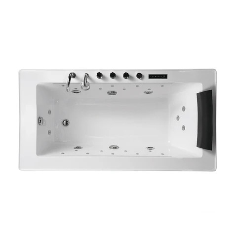 Buy Modern And Minimalist White Rectangular Single Person Spa Bath With ...