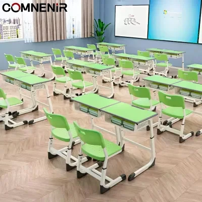 Buy Modern Wooden Student Desk Chair Set School Desks And Chairs ...