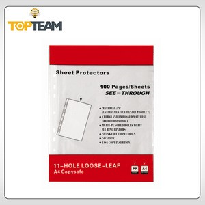 Buy Plastic Sheet Protector, Pp Bag For Documents, Binding File ...