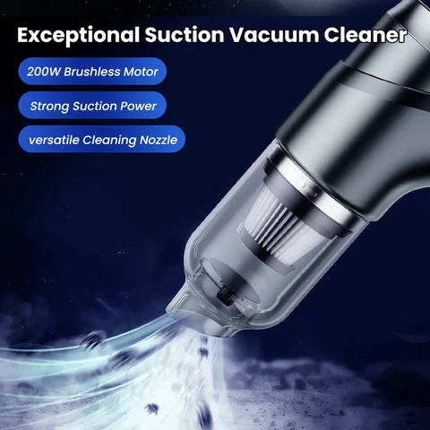 Buy Portable Cordless Car Vacuum Cleaner 120w Strong Suction Handheld ...