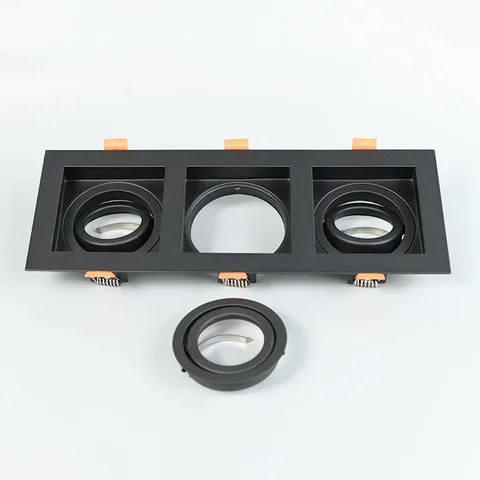 Buy Rectangle Spot Lights Fixture Recessed Adjustable Mr16 Gu10 Square ...