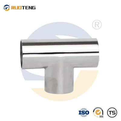 Buy [ruoteng] Ss304 Ss316l Sanitary Stainless Steel Tee Welded Equal Tee 3 Way Sanitary Sms ...