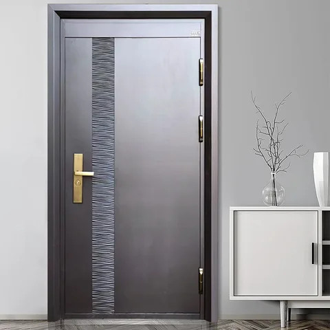 Buy Single Security Doors Security Steel Entrance Doors Class A Steel ...
