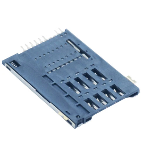 Buy Smt Push Push Type 8 Pin Sim Card Connector from ShenZhen ...