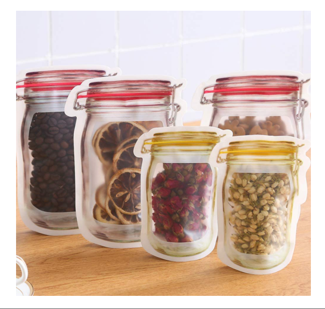 Buy Stand Up Waterproof Resealabe Snack Sandwich Fresh Food Storage Zip ...