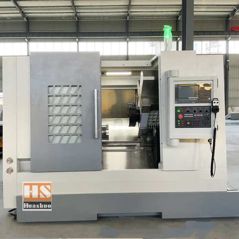 Buy Tck560 Turning Center With Y Axis And C Axis Slant Bed Cnc Lathe Machine Cnc Turning-milling ...