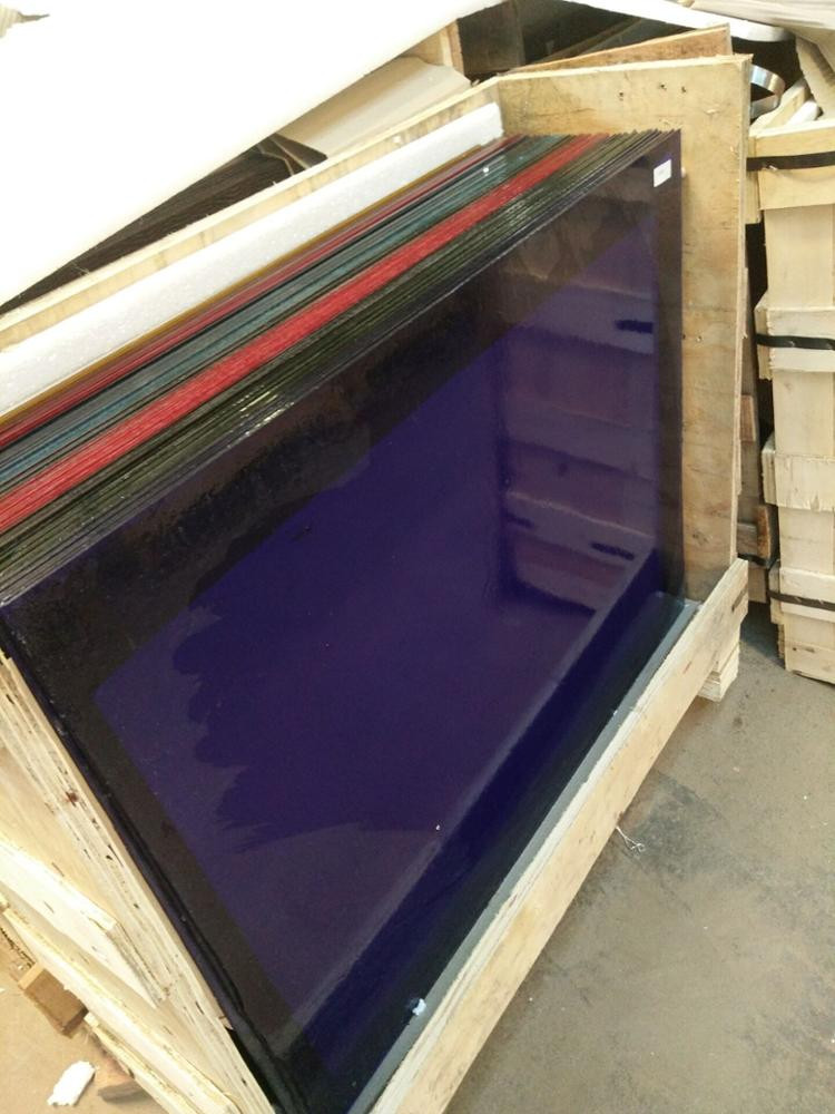 Buy Transparent Blue Cathedral Glass Sheets from Hunan Vision Stained ...
