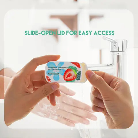 Buy Travel Hand Wash Soap Paper Disinfecting Paper Soap Camp Thin Hand ...