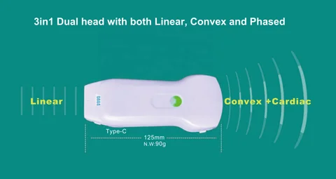 Buy Ultrasound Handheld Device Double Head Portable Ultrasound Wifi ...