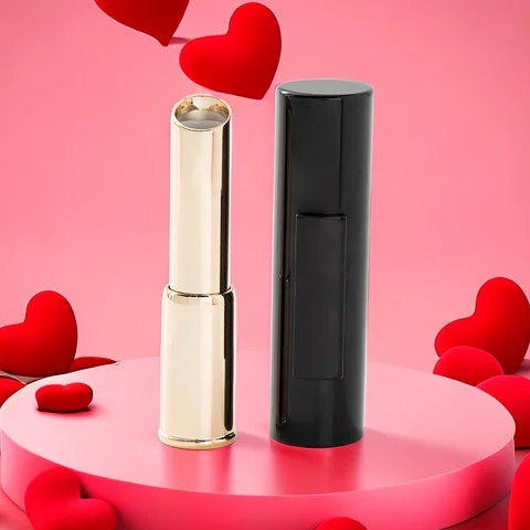Buy Valentine Gift Metal Red Push-pull Cylinder Lipstick Tube Luxury ...