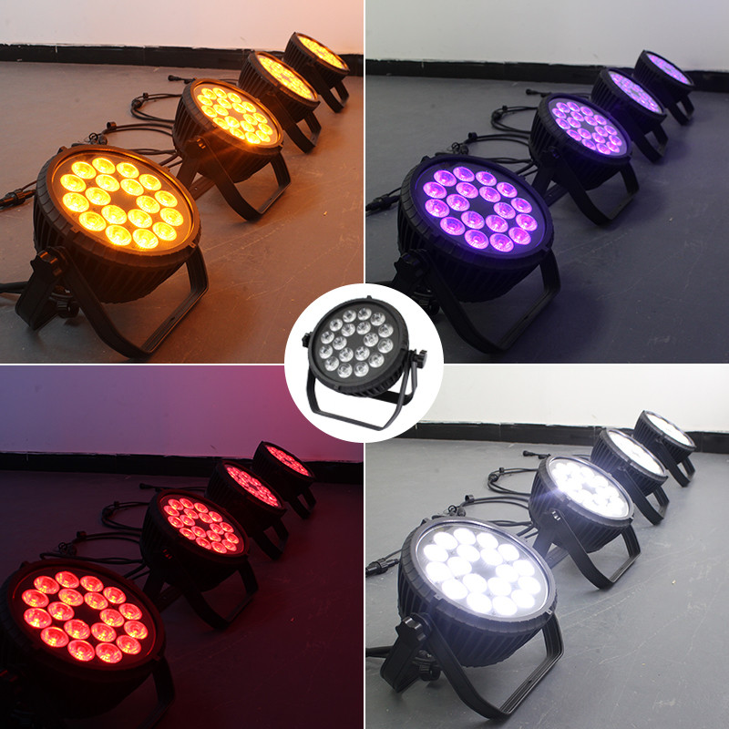 Buy Waterproof Outdoor Ip65 18x15w Rgbwa 5in1 Par64 Led Flat Par Can ...