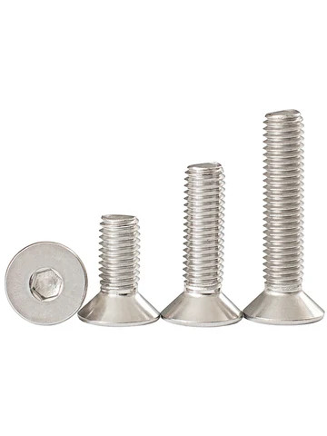 Buy Wholesale Nuts And Bolts Csk Flat Head Screw Stainless Steel Din7991 Hexagon Socket ...