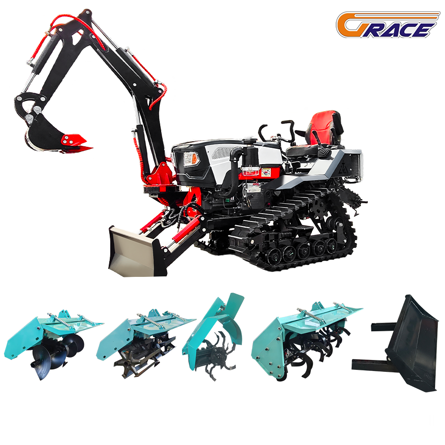 Buy 2025 New Rubber Track Crawler Traktor 25hp 35 Hp 50 Hp 60hp 80hp ...