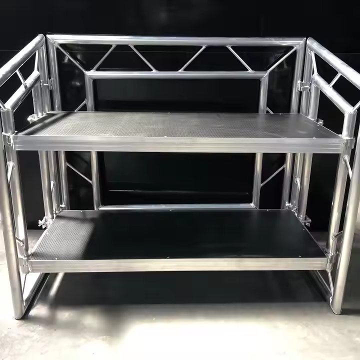 Buy Portable Dj Table Square Truss Movable Folding Aluminum Dj Booth ...