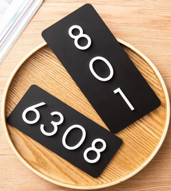 Buy New Design Custom Outdoor Wall Signage Acrylic Hotel Doorplate Led ...