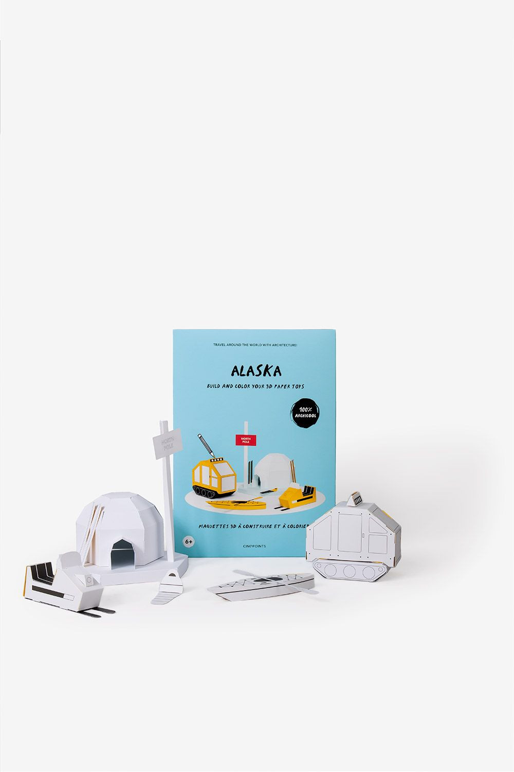 Buy Papercraft 3d - Alaska Paper Building Kit | Diy Creative Kids Craft ...