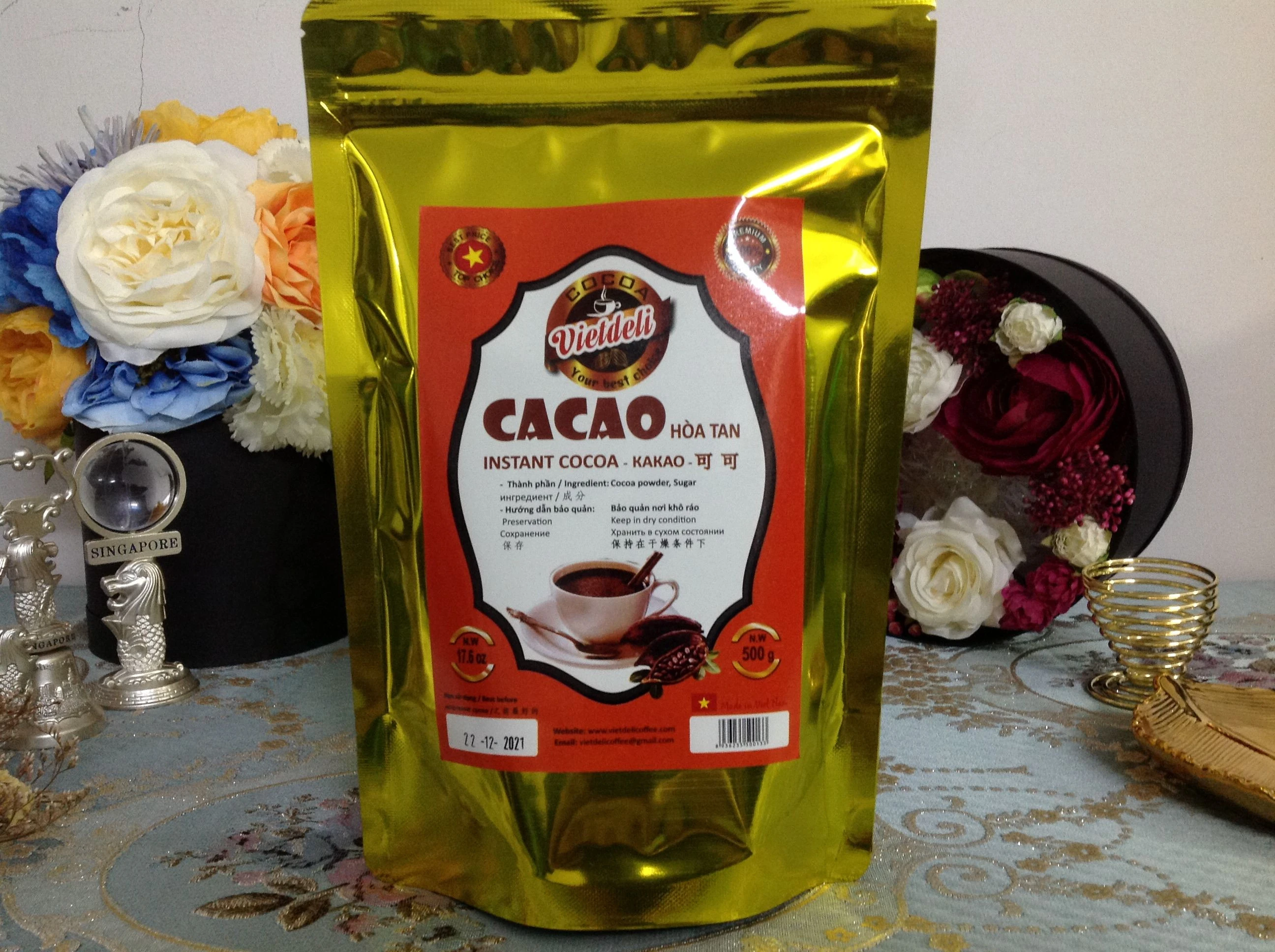 Buy Instant Cocoa Powder 2 In 1 - Bag 500g - Vietdeli from VIET DELI ...