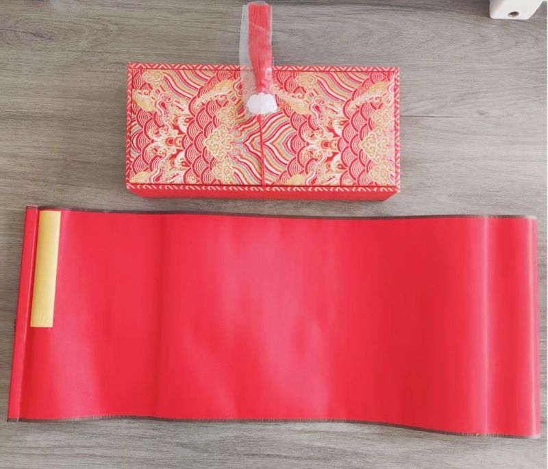 Buy Red Xuan Paper Song Brocade Scroll Brocade Box Set from XuanCheng ...