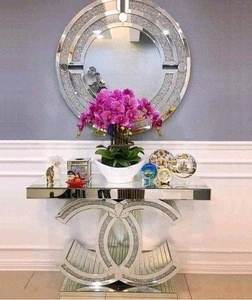 Buy 2020 Mirrored Cc Console Table Crushed Diamond Hallway Table For Home Hotel from Shenzhen MR Furniture Decor Co. Limited China Tradewheel