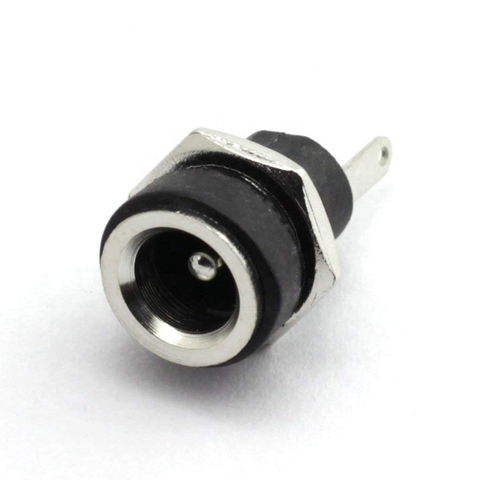 Buy 2.1mm X5.5mm 2 Pins Dc Power Jack Female Panel Mounting Connector ...
