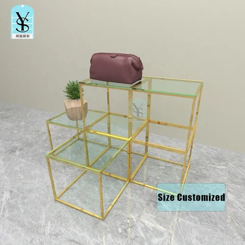 Buy 3-layer Display Rack Acrylic Steel Display Stand For Boutique Store ...