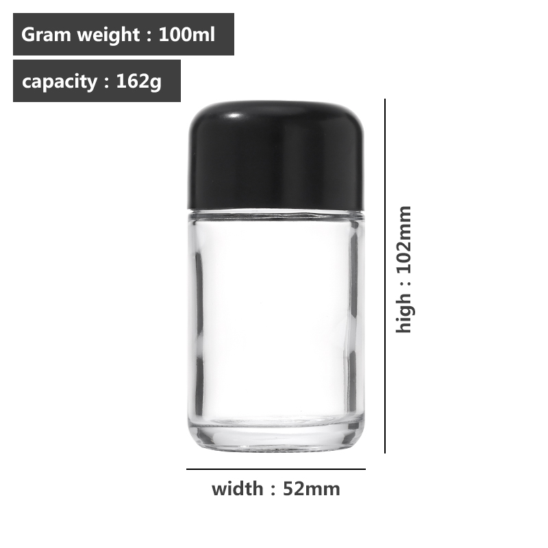 Buy 4 Ounce Transparent Glass Jar For Childproof Anti-theft Packaging ...