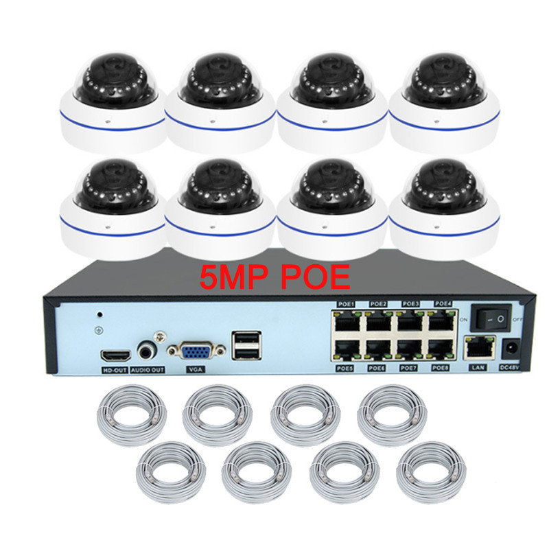 Buy 8 Port Dvr Vandal Proof Security Ip Cam With Audio Record ...