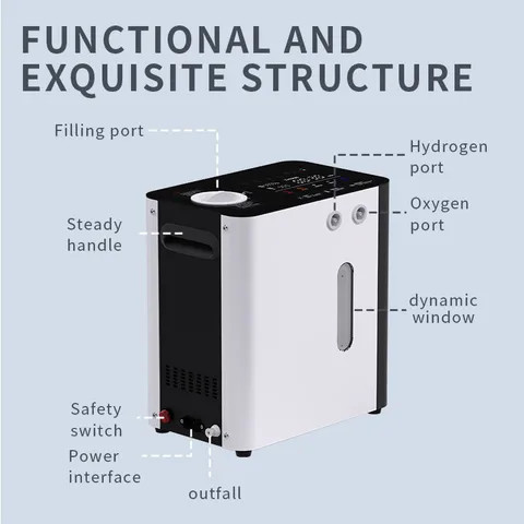 Buy 900ml/min Hydrogen Generator Available Inhaler Breathing Machine ...