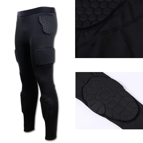 Buy Adult Mens Goalkeeper Armor Bodyshield Padded Compression Pants ...