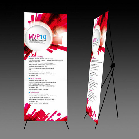 Buy Aluminum Retractable X Banner Stand Conference Display Trade Show ...