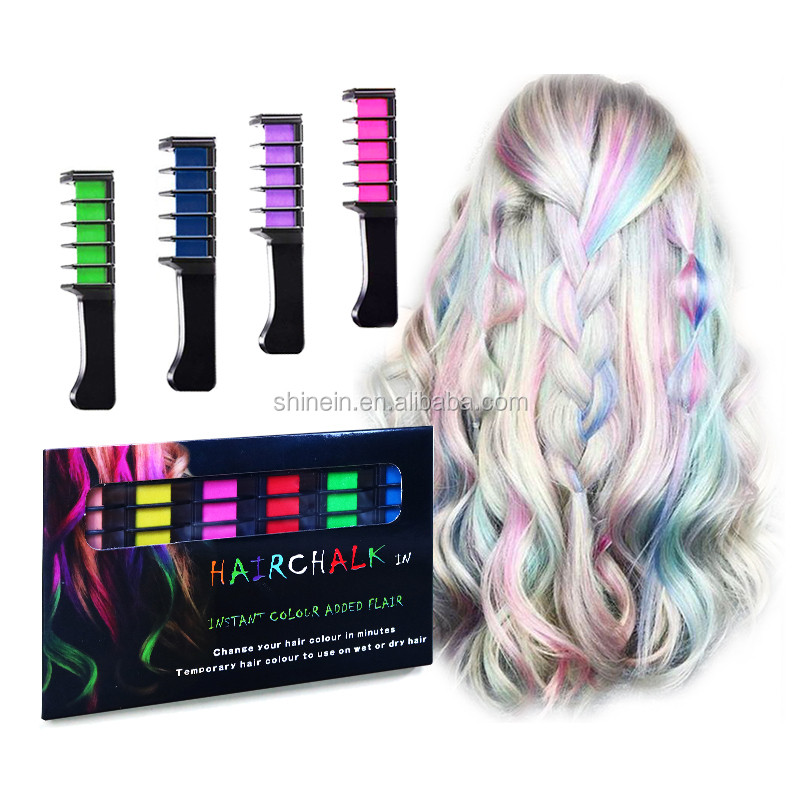 Buy Amazon Hot Selling 12 Colors No Toxic Hair Dye Chalks Temporary ...
