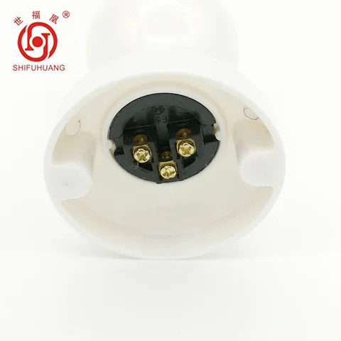 Buy Angled Bayonet Batten White Ceiling Lampholders B22 Light Bulb ...