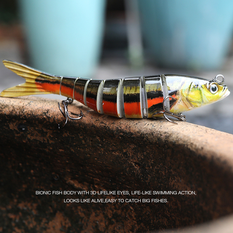Buy Best Selling Fishing Lure 8 Segments Multi-color Hard Body Fishing ...