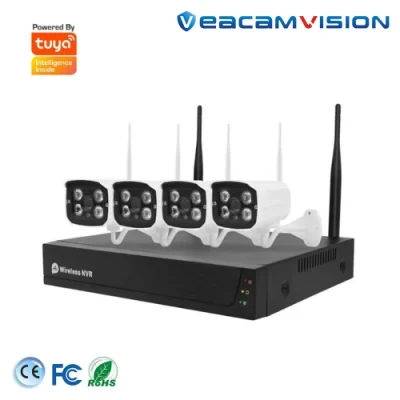 Buy Cctv 5mp Wireless Camera Wireless Nvr Kits Plug & Play 4ch 8ch 5mp Tuya Smart Wifi Camera ...