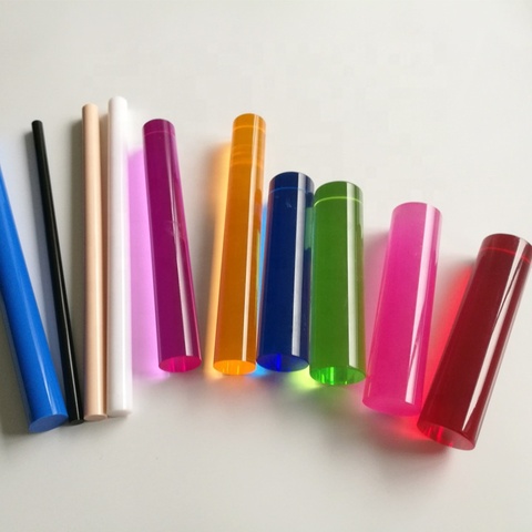 Buy Colored Acrylic Pmma Plastic Solid Round Rods/sticks For Decoration ...