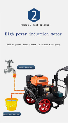 Buy Commercial Gasoline Diesel Car Washing Machine Ultra High Pressure ...