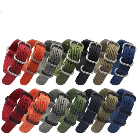 Buy Custom Logo Nylon Striped Watch Strap Luxury Charms Bands For Apple ...