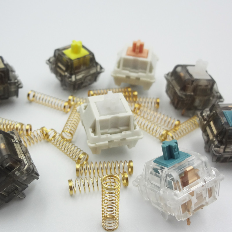 Buy Custom Springs Gold Plated For Mechanical Keyboard Switch T1 ...
