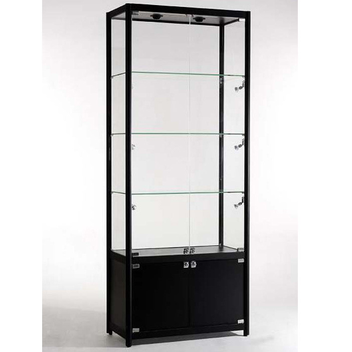 Buy Customized Aluminium Glass Display Showcase/titanium Alloy Showcase ...