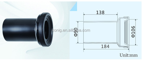 Buy Drainage Drain Pipe With Seal Rubber, Discharge Bend Pipe Plastic ...
