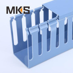 Buy Environmental Pvc Slot Wiring Duct,white Blue Grey Slotted Cable ...