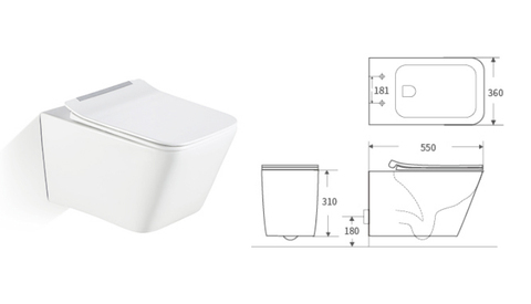 Buy European Bathroommodern Water Closet Bowl One Piece Sanitary Ware ...