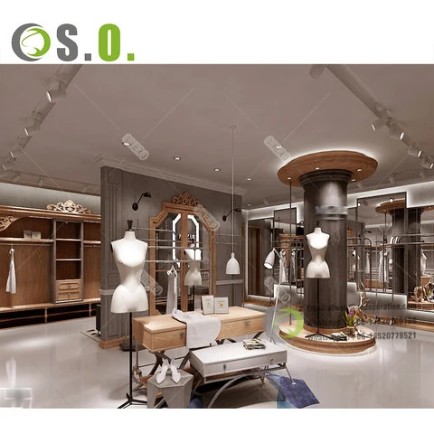 Buy Garment Store Women Clothes Shop Interior Design Decoration ...
